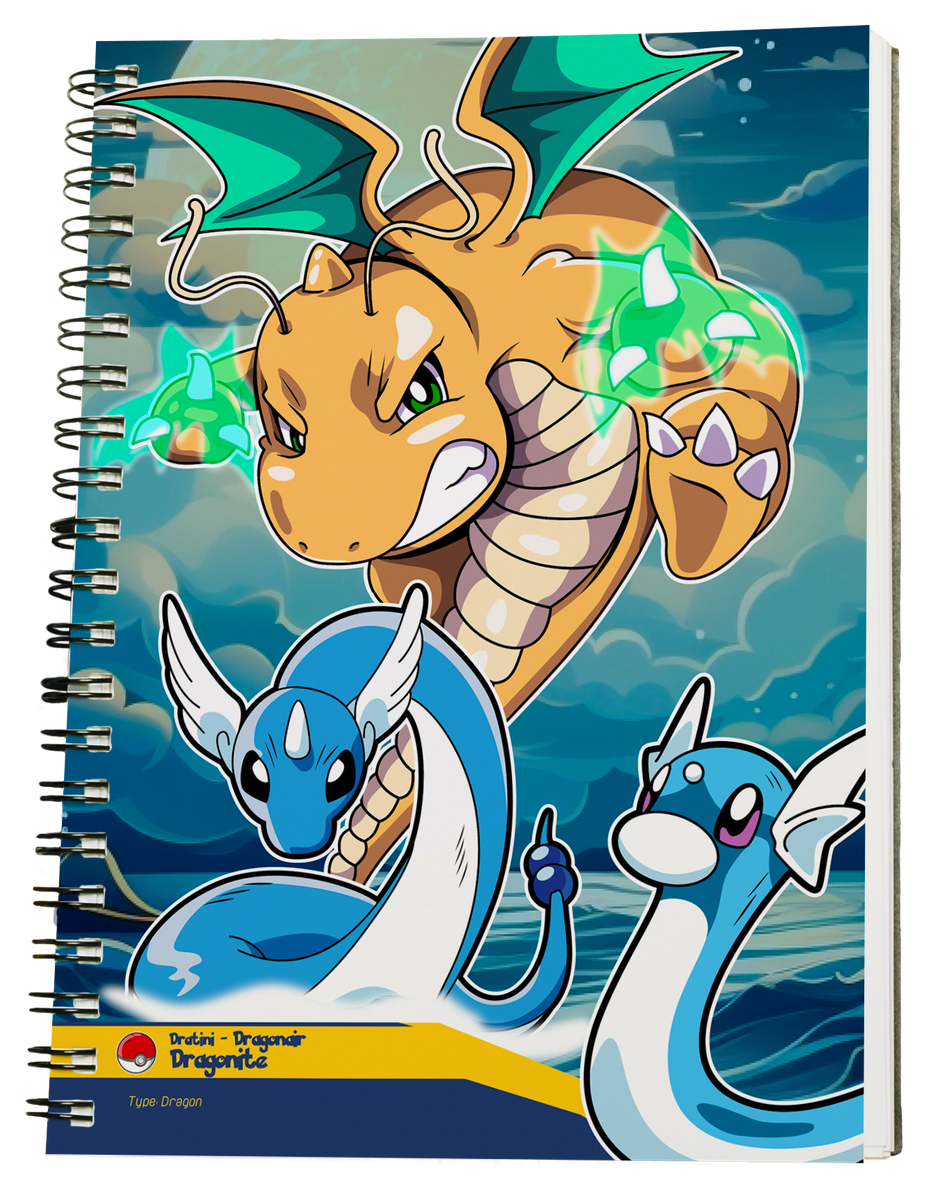 CUADERNO DRAGONITE TEAM – Konoha Anime